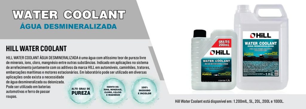 HILL WATER COOLANT AGUA DESMINERALIZADA - Hill